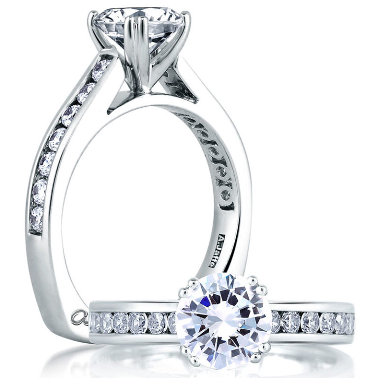 Channel Setting Engagement Rings, Bernie Robbins Jewelers